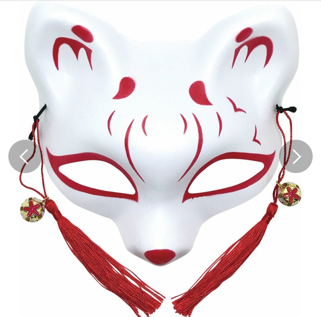 Red And White Fox Mask