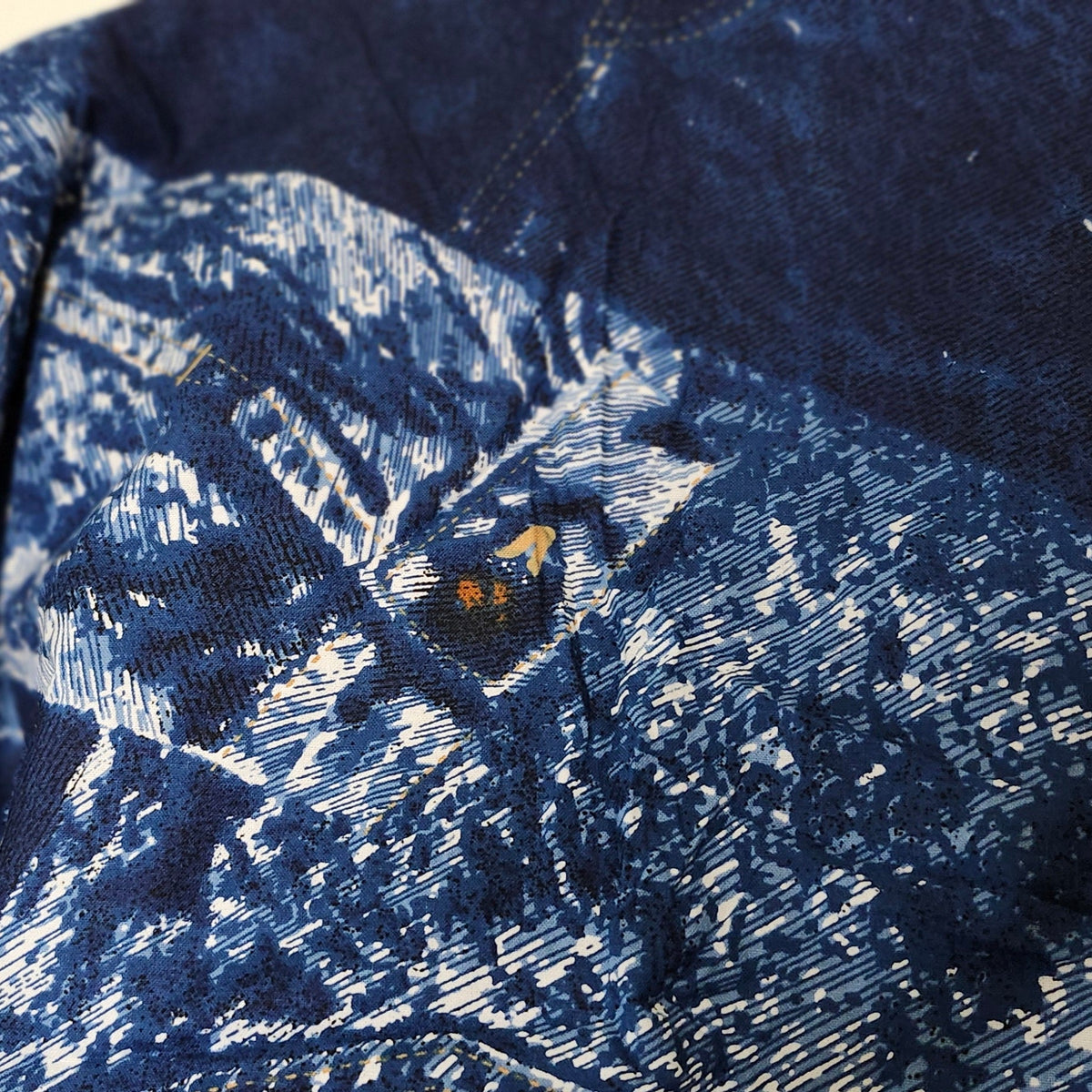 Boy's Hanten coat - Denim print | Pac West Kimono