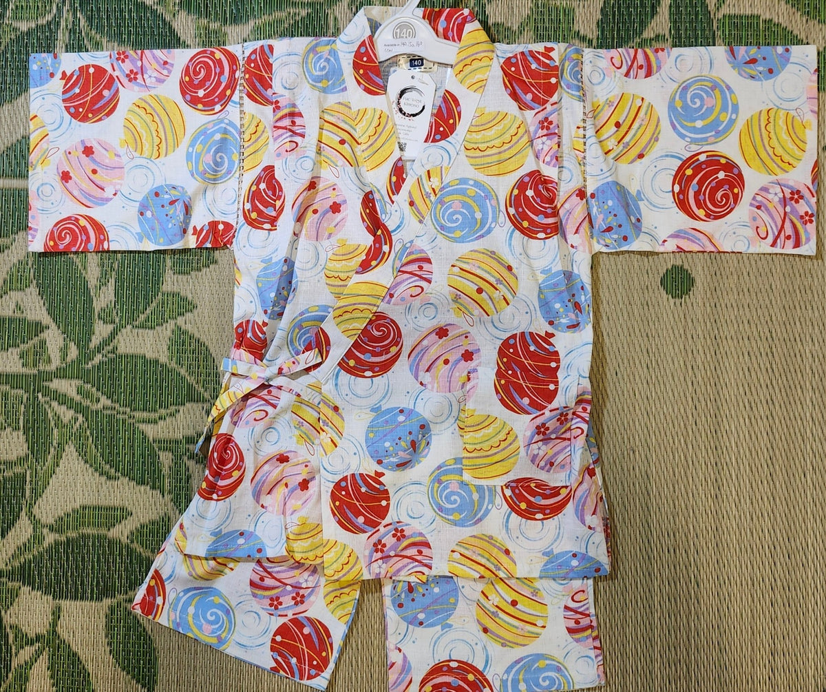 Girls 2pc Jinbei - Yoyo patterns– Pac West Kimono