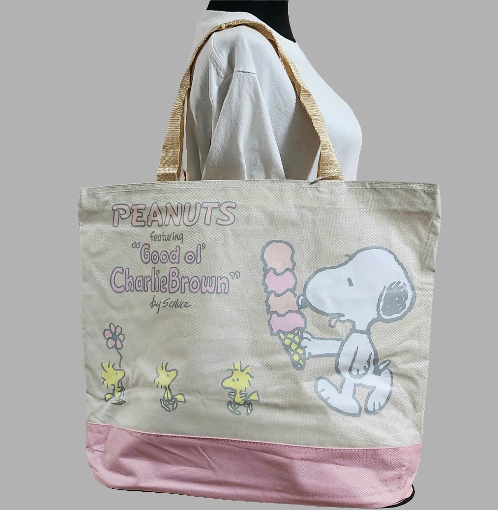 Large Snoopy Bag - Off White Ice cream | Pac West Kimono