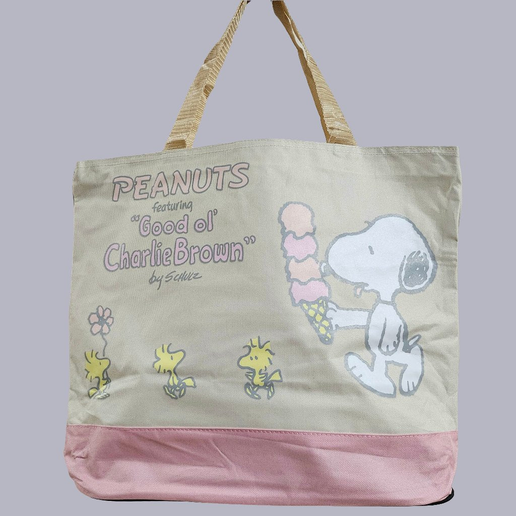 Large Snoopy Bag - Off White Ice cream | Pac West Kimono