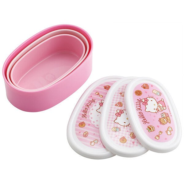 Bento box - Hello kitty 3 pc set (oval) | Pac West Kimono