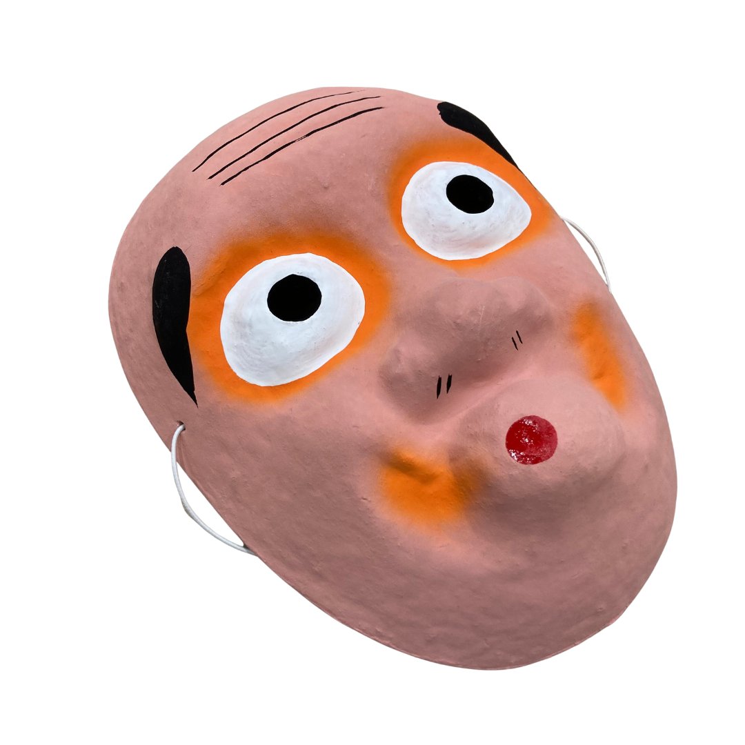 Hand Painted Hyottoko Mask | Pac West Kimono