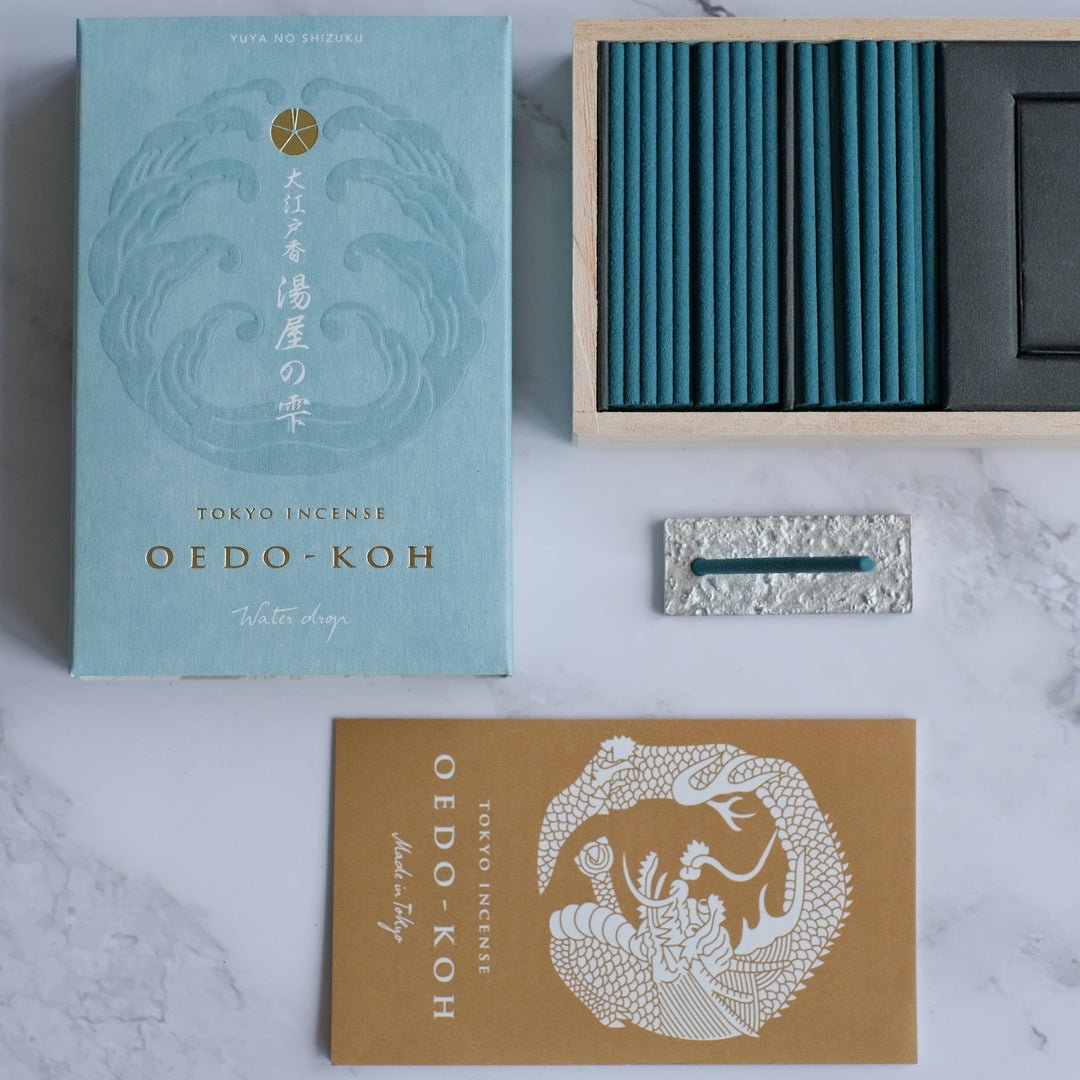 Incense OEDO-KOH WATER DROPS by Nippon Kodo | Pac West Kimono