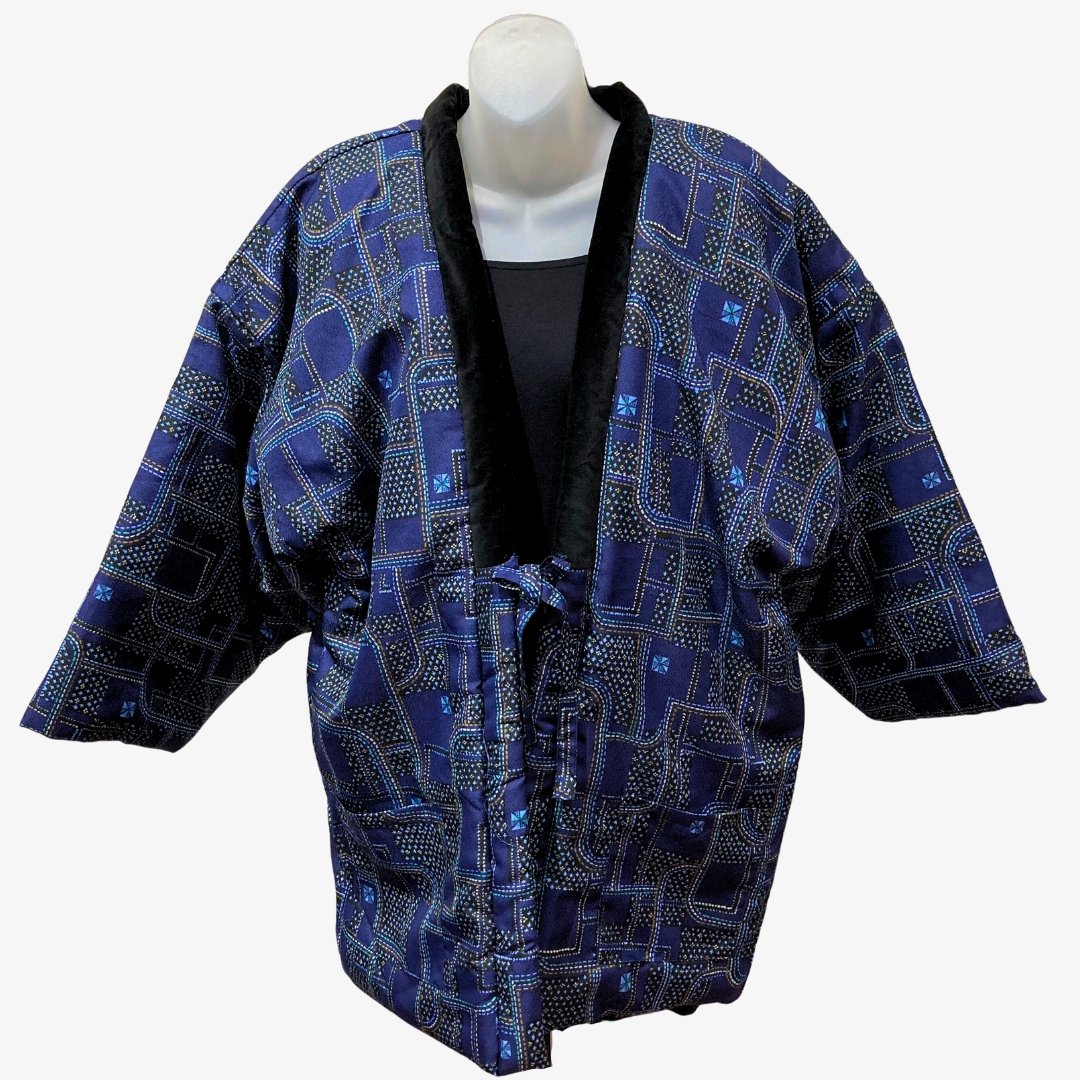 Traditional Japanese Hanten coat (unisex) - Fleece base layer and ...